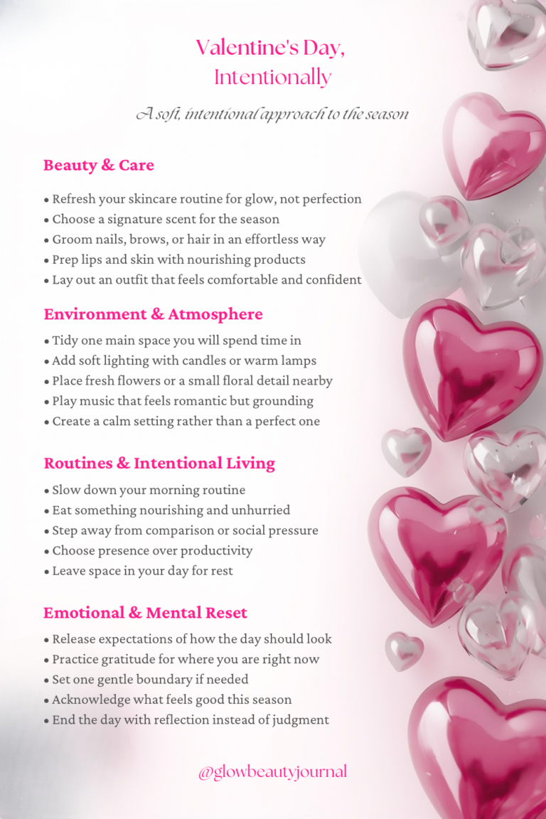Valentine’s Day Self Love Reset - Glow Beauty Journal